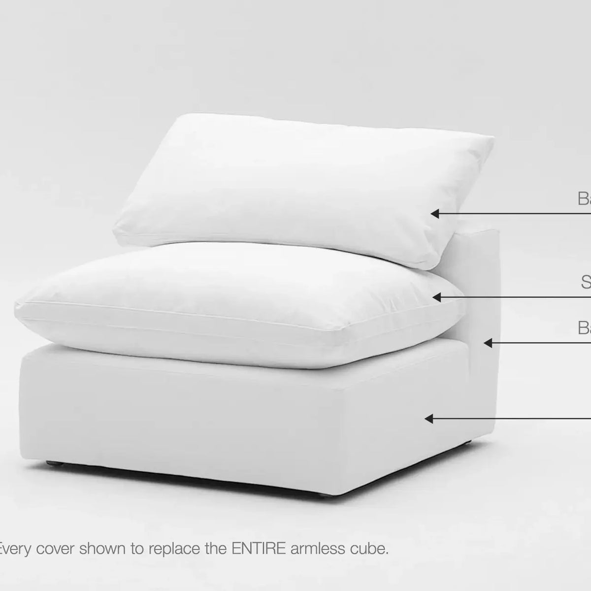 Soulfa Armless Cube Covers in 38" and 45" – Soulfa Home